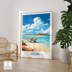Aruba Wall Art | Travel Poster Art | Home Décor Artwork | Birthday ...