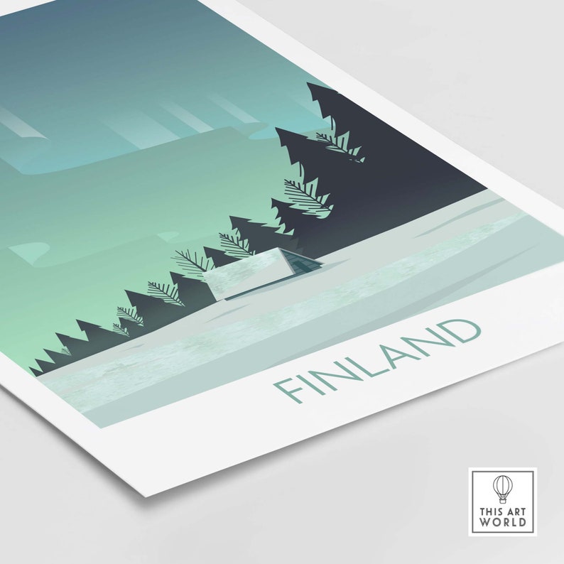Finland Print Finland Poster Finland Wall Art Finland - Etsy