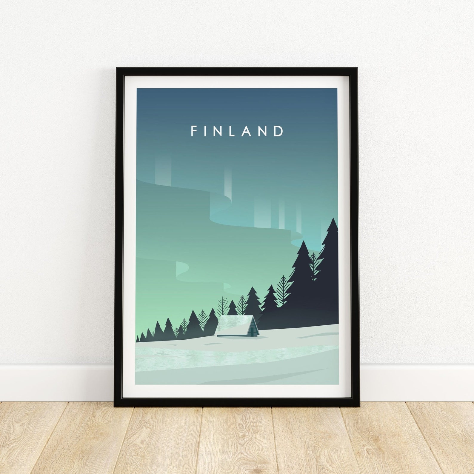 Finland Print Poster Lapland Wall Art Finland Travel - Etsy