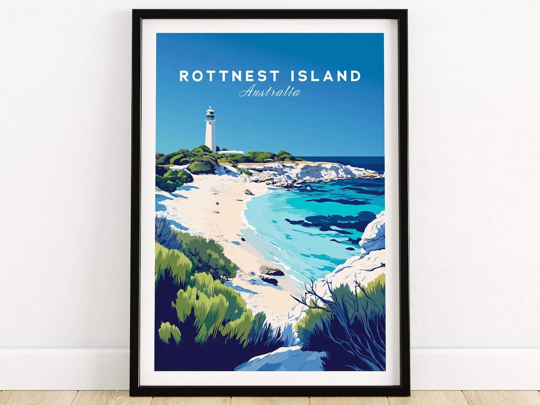 Rottnest Island Travel Print Rottnest Island Art Print Travel Print ...