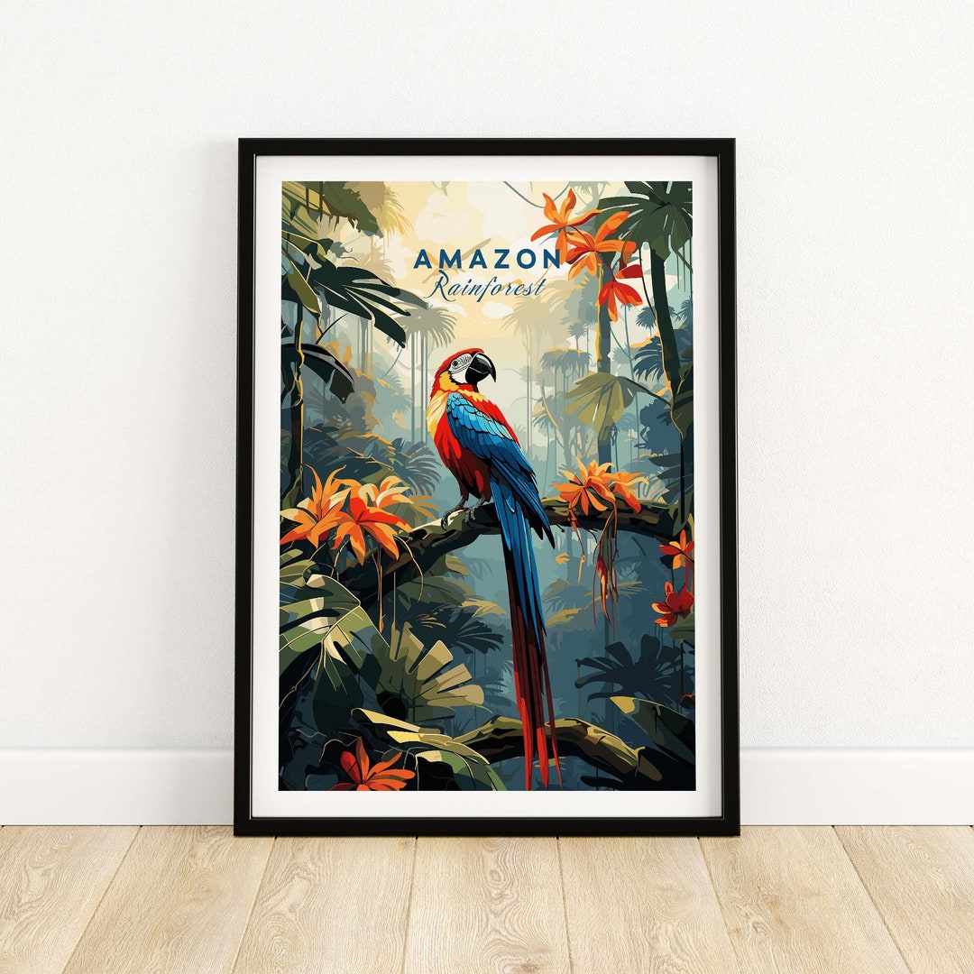 Amazon Rainforest Travel Print Artwork Wall Hanging Home Decoration ...