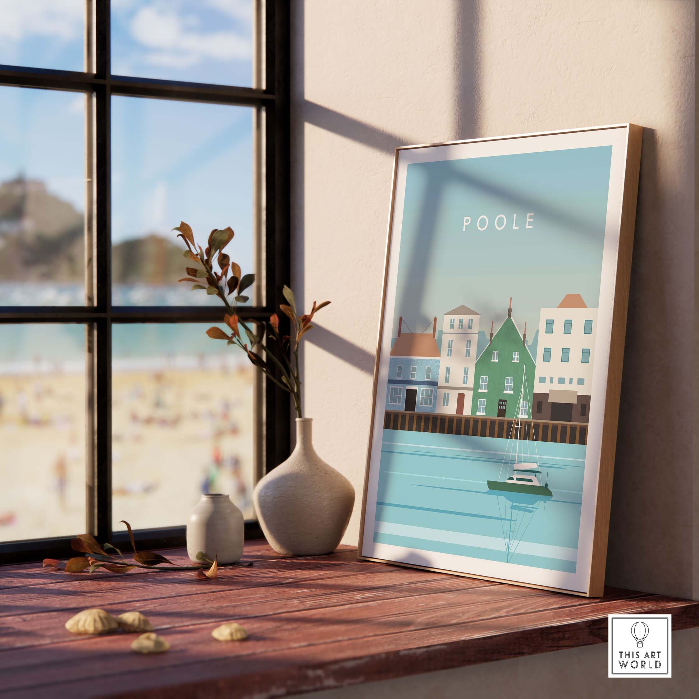 Poole Print Poole Poster Poole Dorset Wall Art Poole - Etsy 日本