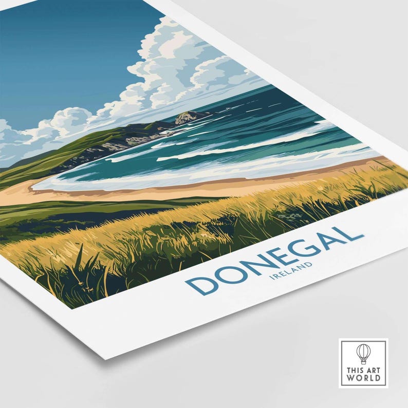 Donegal Wall Art: Ireland Travel Poster (river Eske Landscape) - Etsy