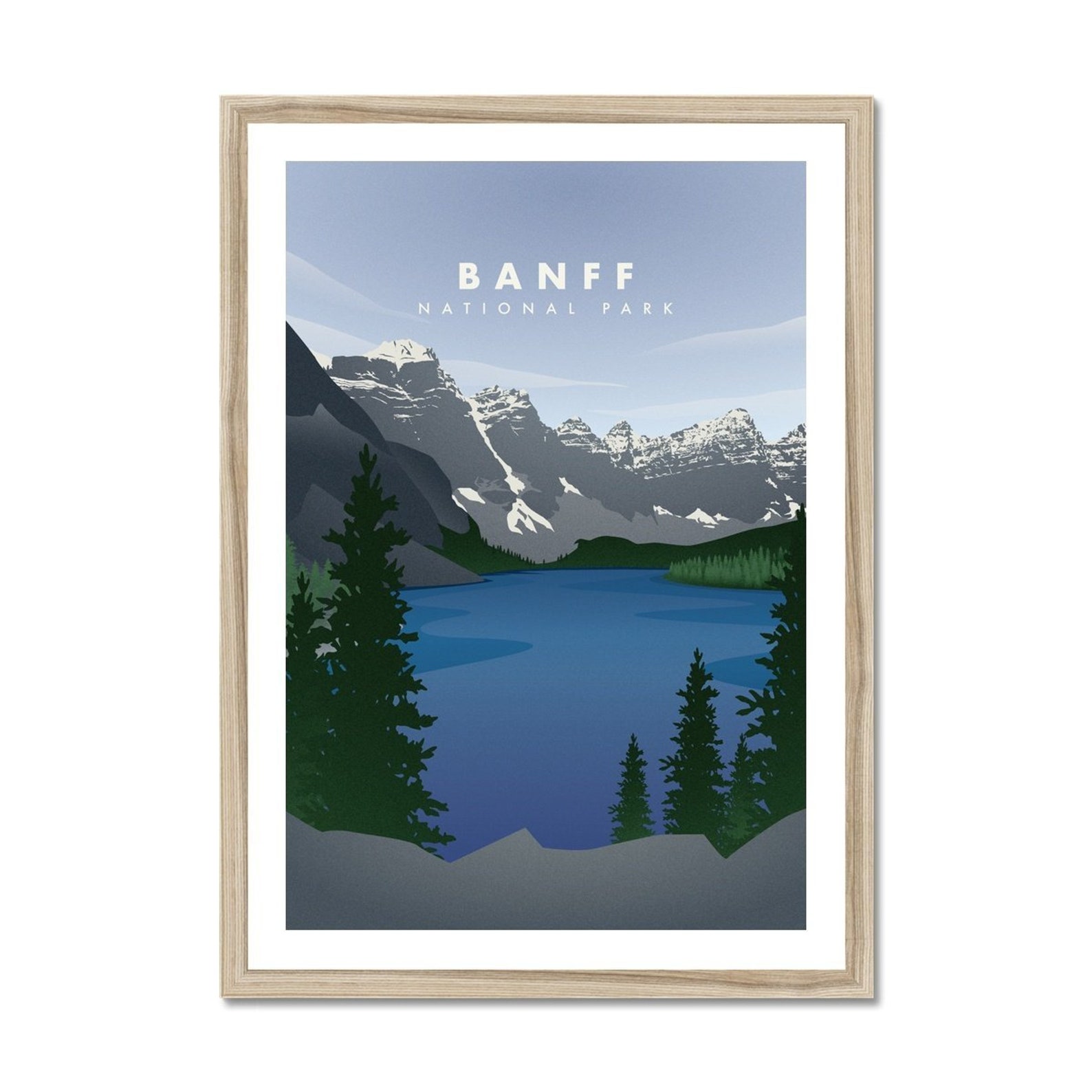 Banff Print National Park Poster Banff Wall Art Canada | Etsy