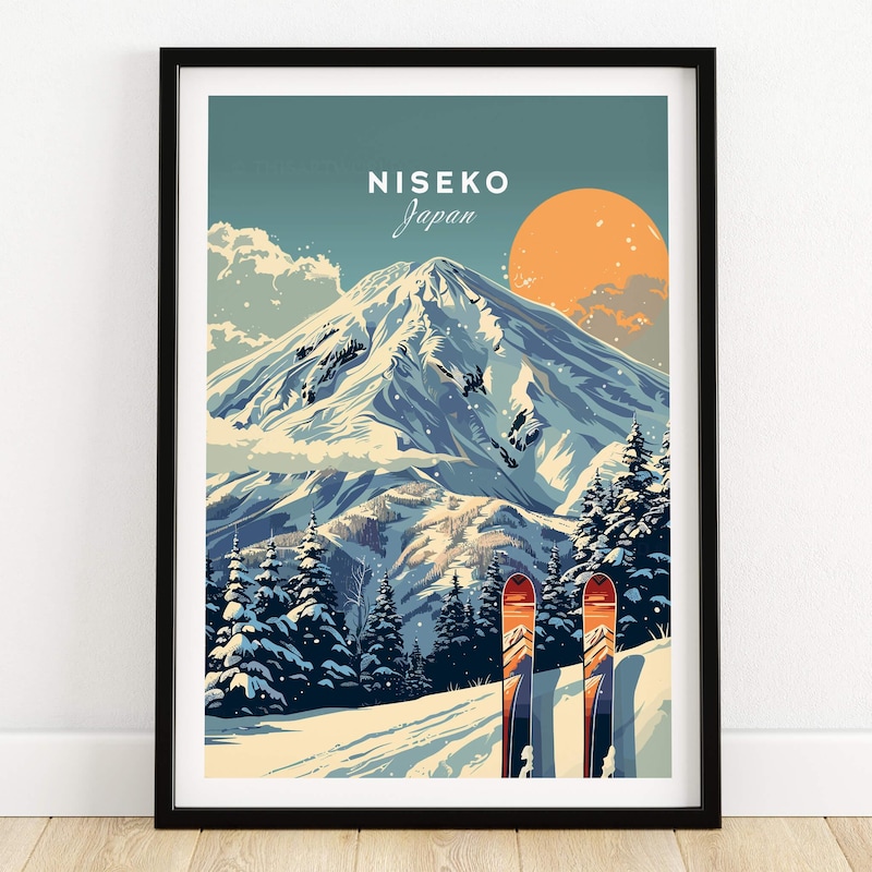 Poster Niseko - Etsy