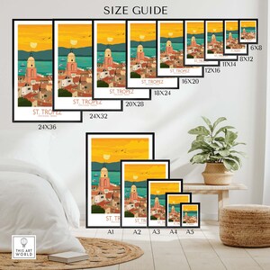 St Tropez Poster Print | France Wall Art | Côte D'azur Print | French Riviera Travel Poster ...