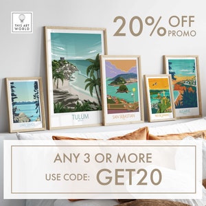 Tulum Art Print Mexico Travel Poster Wall Art Travel - Etsy