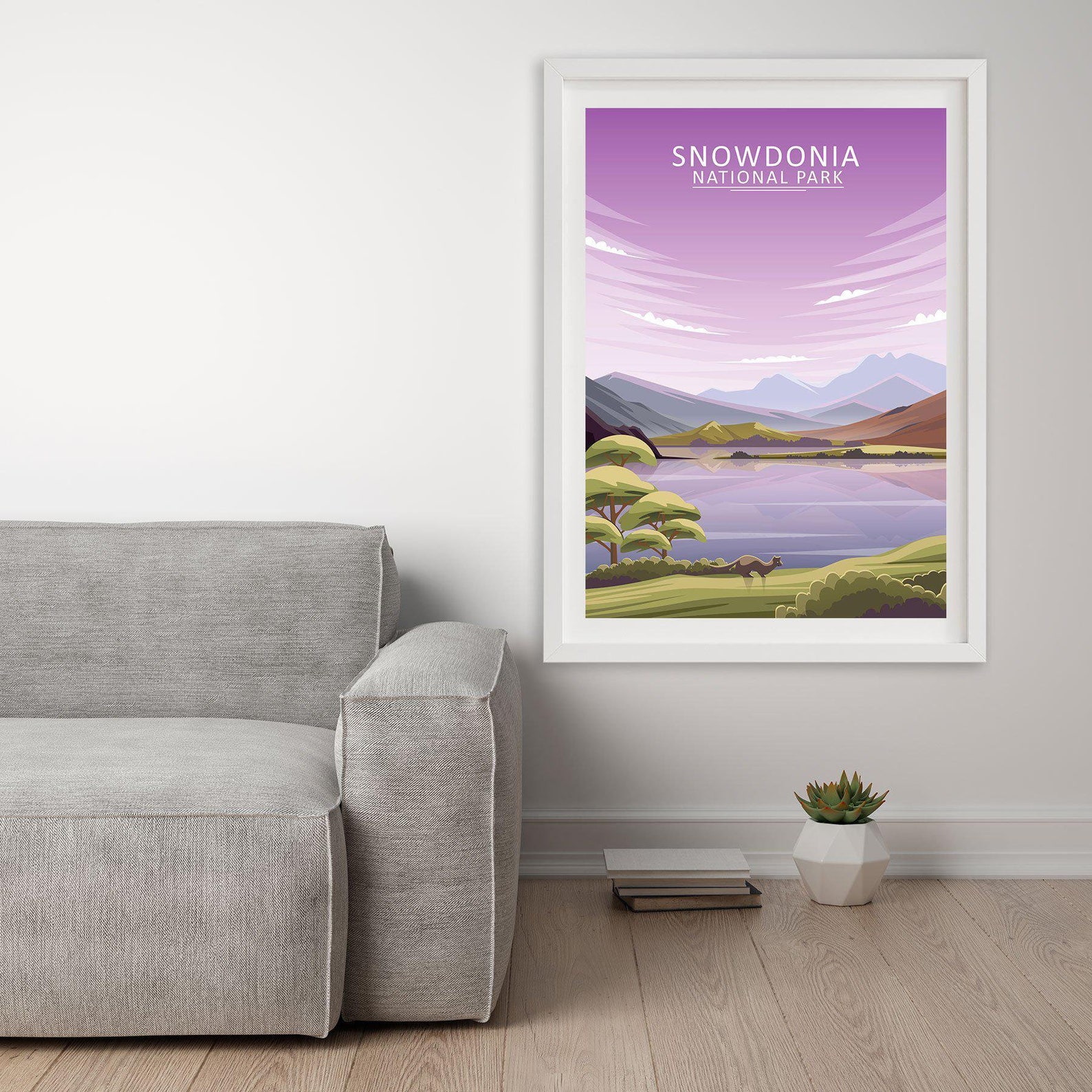 Snowdonia Poster National Park Print Wales UK Travel | Etsy