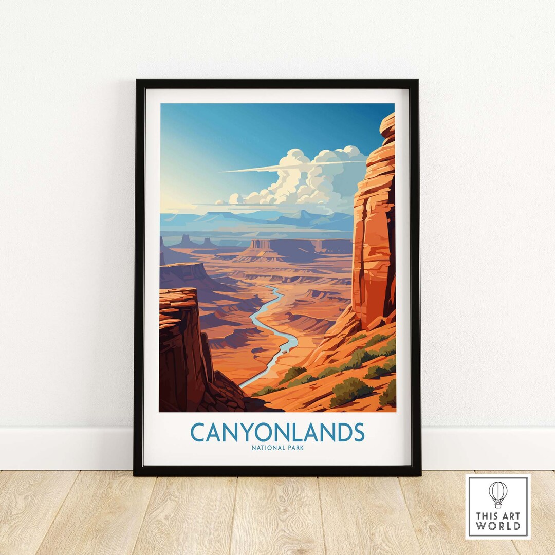 Canyonlands National Park Poster Art Print Travel Print Home - Etsy