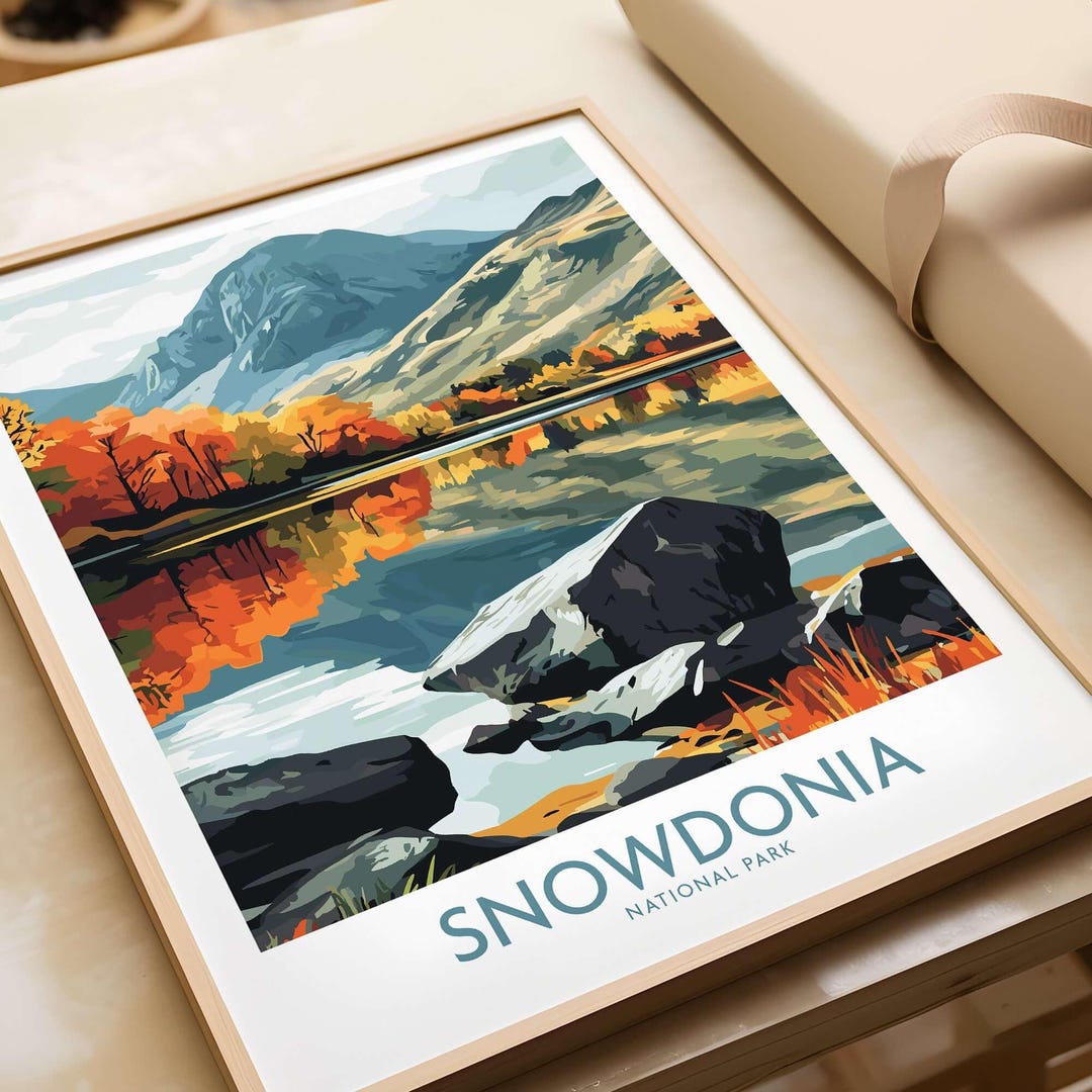 Snowdonia National Park Poster Snowdonia Wall Art Gift House Decoration ...