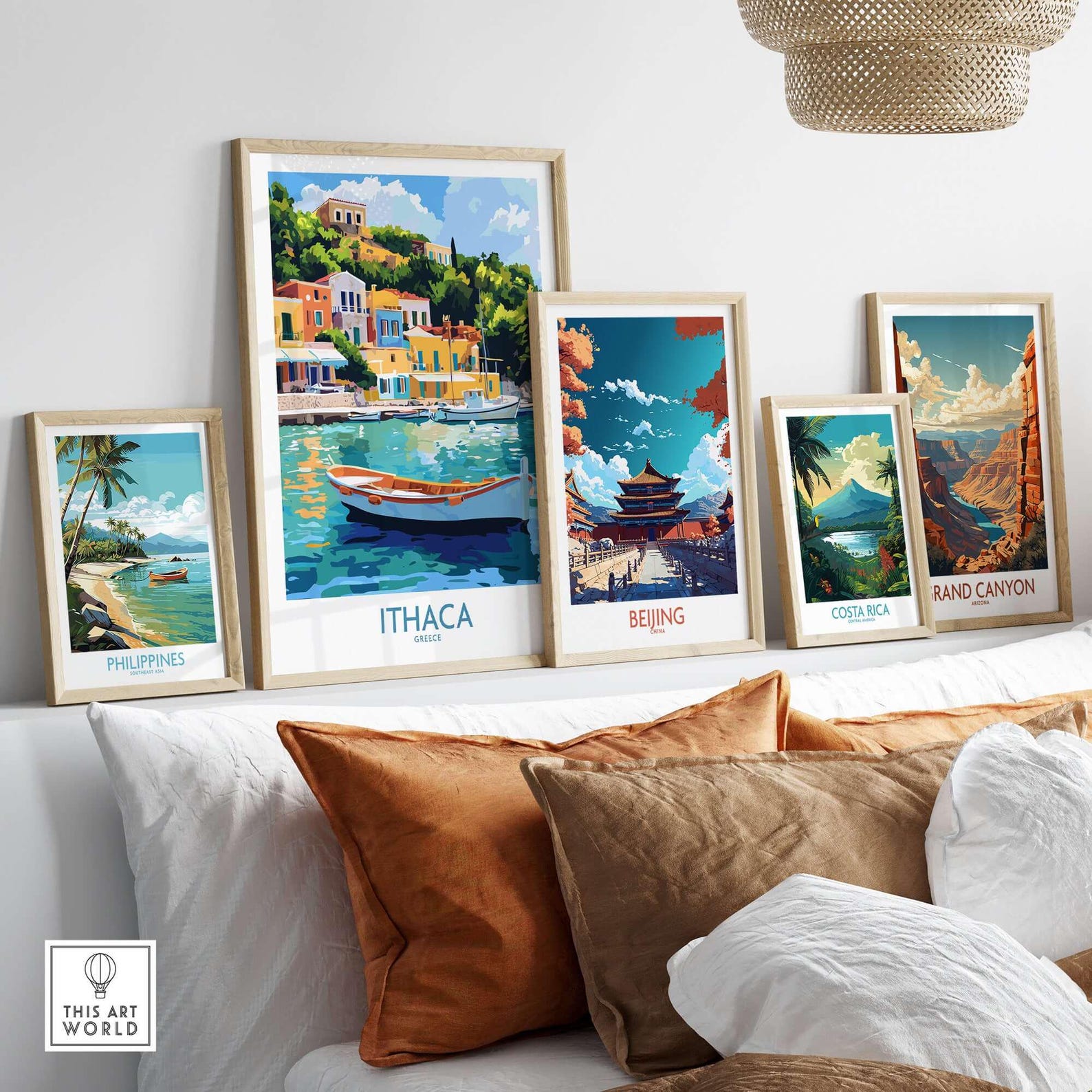 Ithaca Wall Art Print Greece Poster Ithaca Poster Artwork Travel Home ...