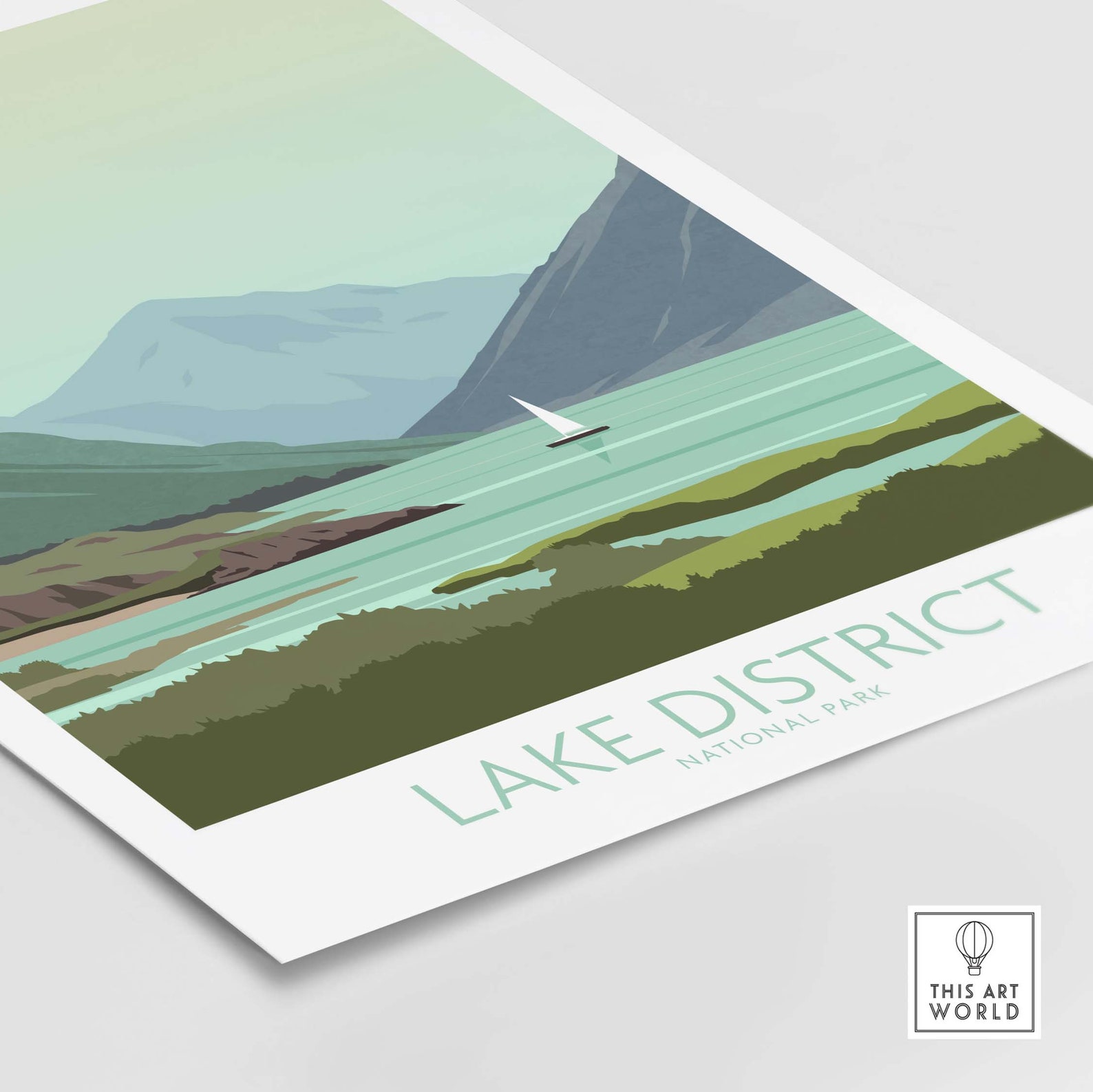 Lake District Poster Print Wall Art Decor Lake District - Etsy