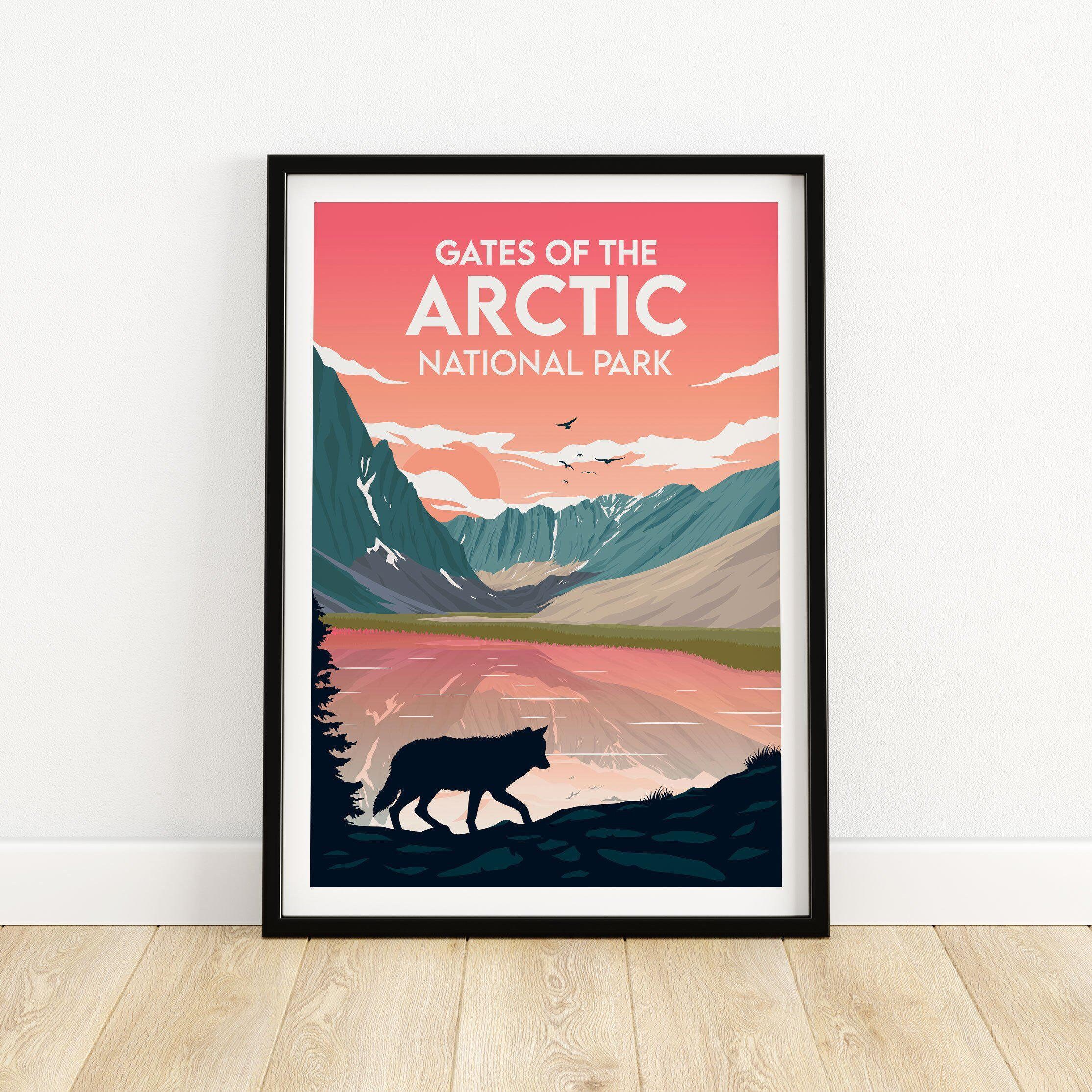 Gates of the Arctic Poster National Park Poster Wall Art | Etsy