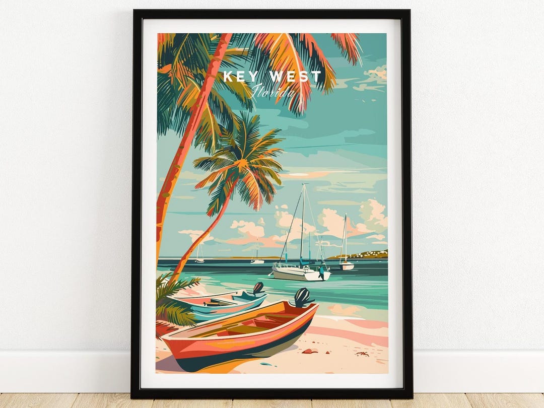 Key West Wall Art Print Key West Florida Poster Artwork Home Decor Wall ...