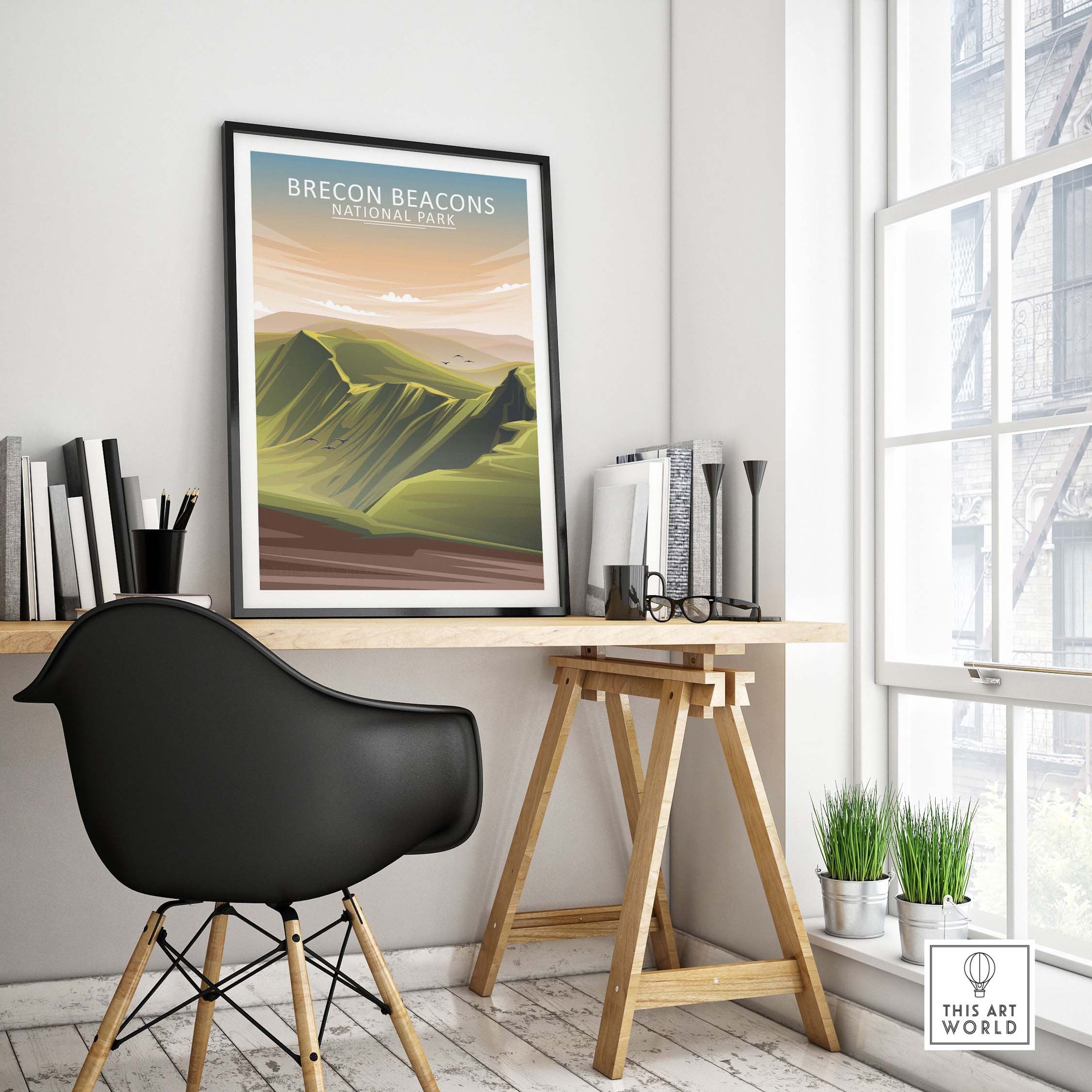 Brecon Beacons Poster National Park Print UK Travel Poster - Etsy UK