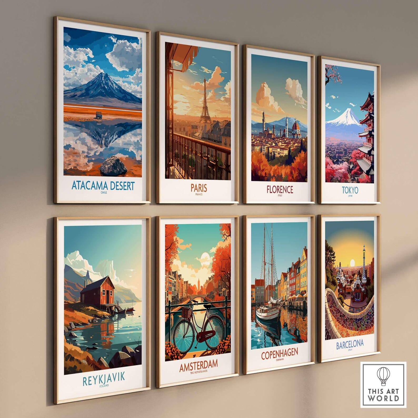 Atacama Desert Poster Travel Print Wall Art Atacama Desert Home Décor ...