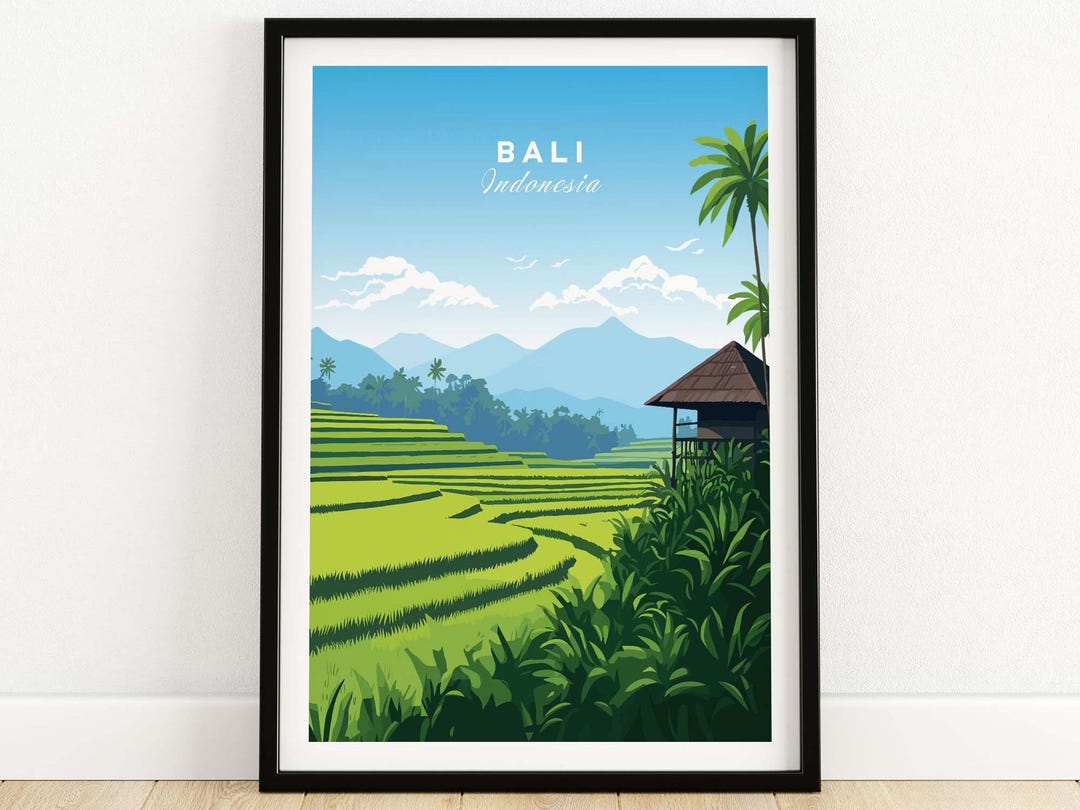 Bali Prints Wall Art Print Travel Print | Home Décor Poster Gift ...