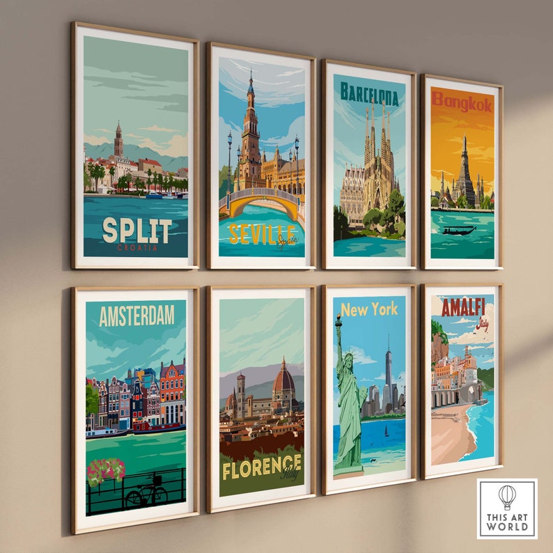 Split Print | Croatia Travel Poster | Split Wall Art Decor | Croatian ...