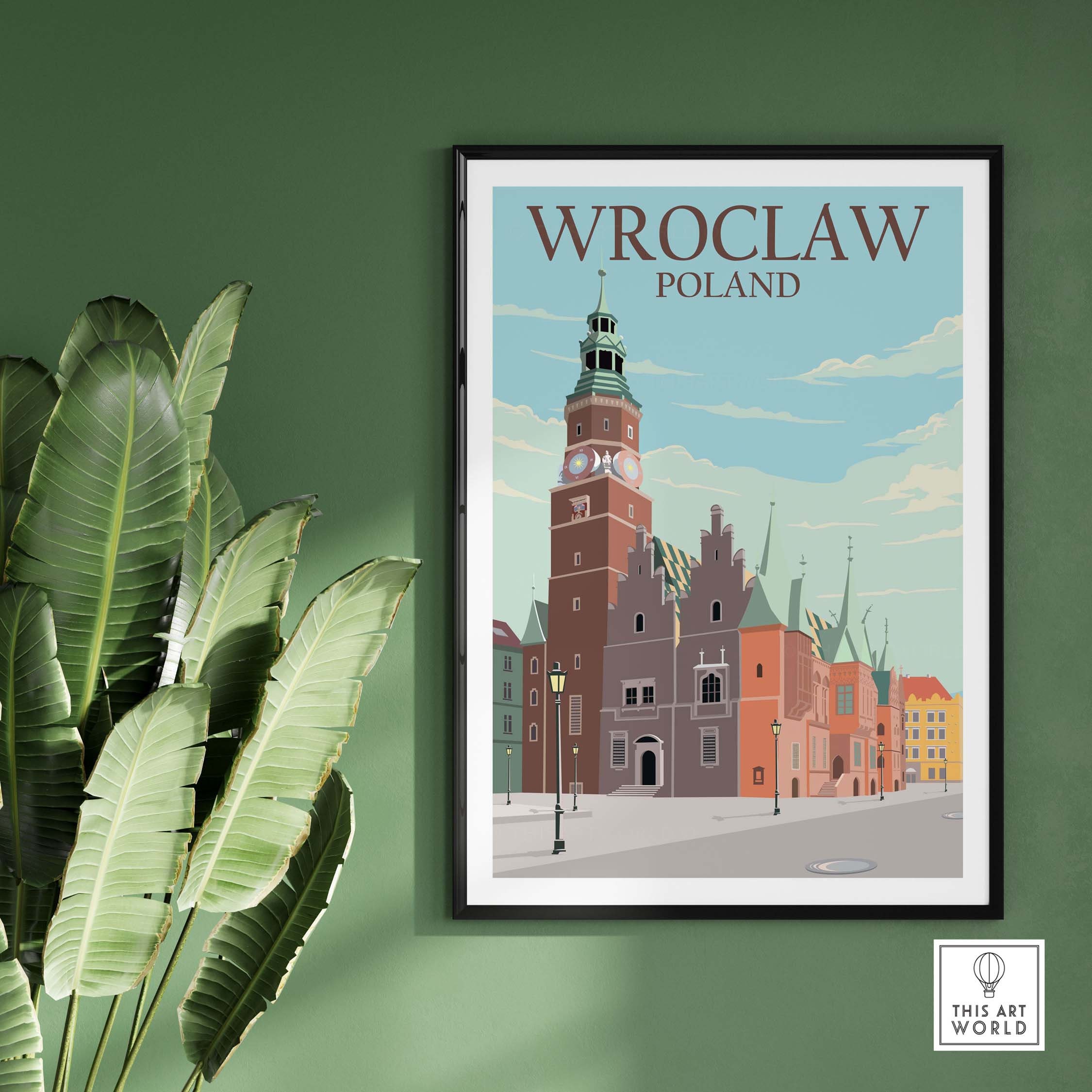 Wroclaw Poster Poland Print | Polish Wall Art Home Decor | Vintage ...