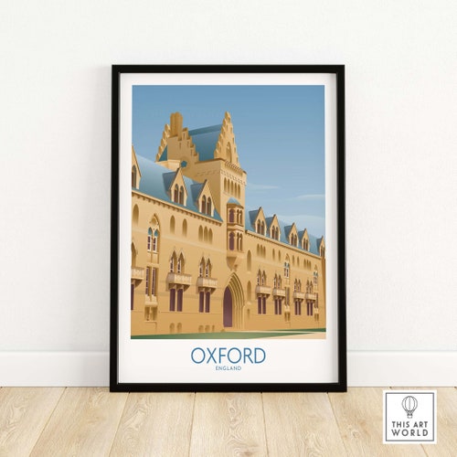 Oxford Print Oxford Poster Wall Art Oxford Gift Idea - Etsy
