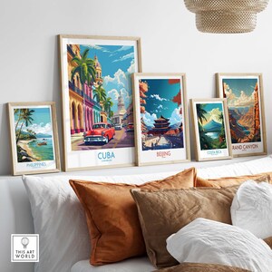 Cuba Print Caribbean Cuba Travel Poster Havana Artwork Poster Gift Cuba ...