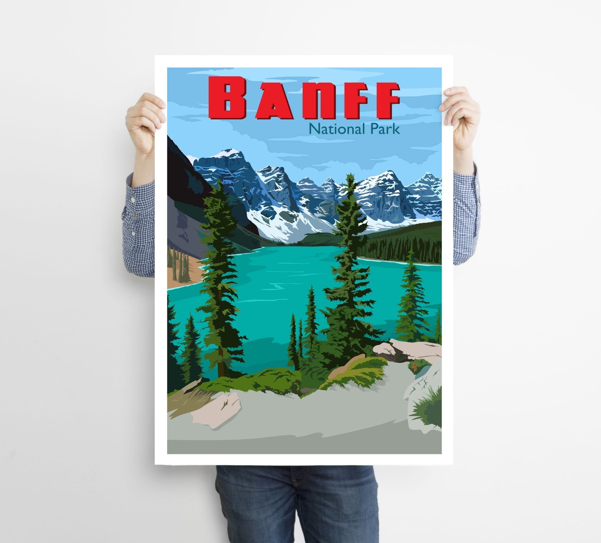 Banff National Park Poster Banff Print National Park Wall | Etsy