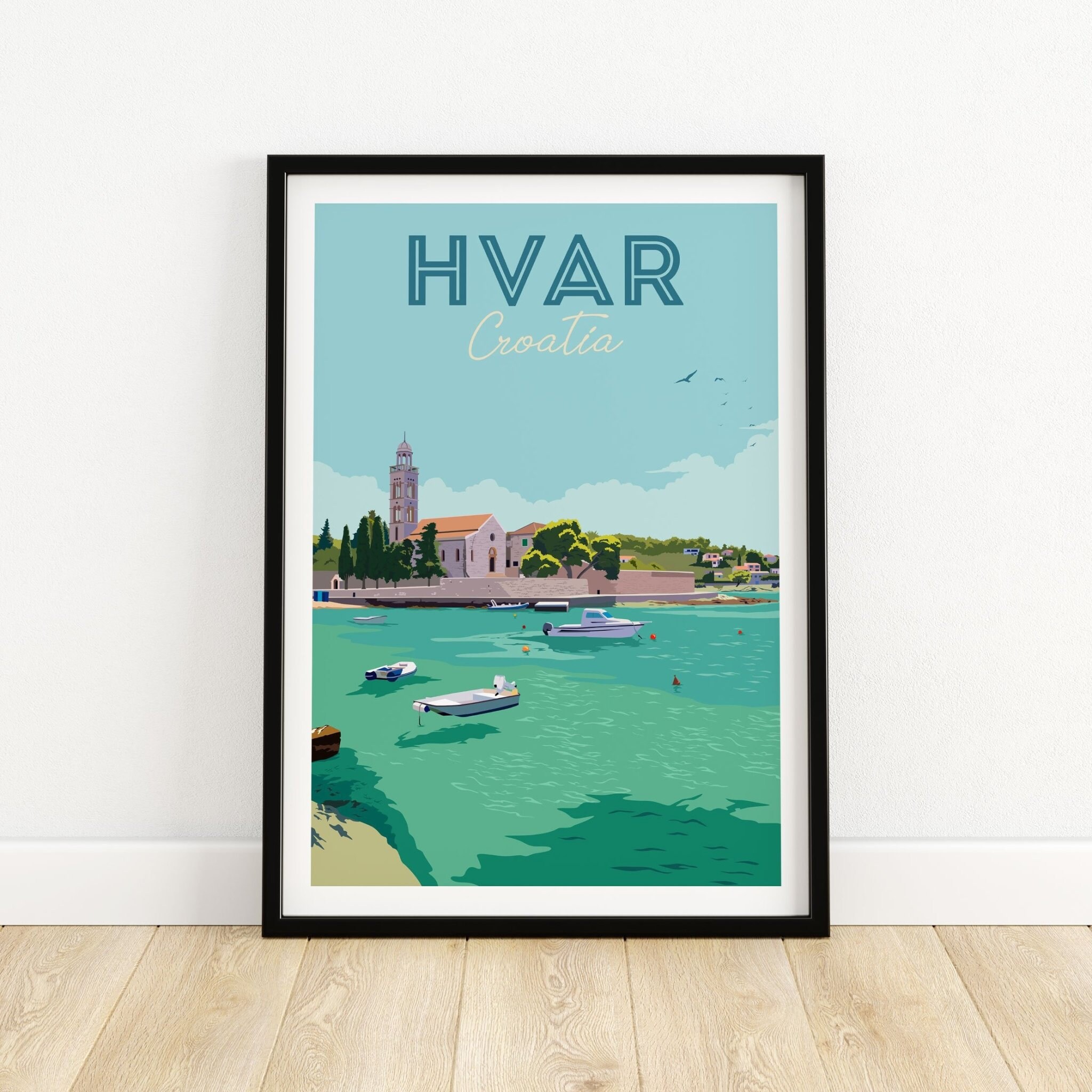 Photography Art & Collectibles tourism poster,krk,yugoslavia croatia ...