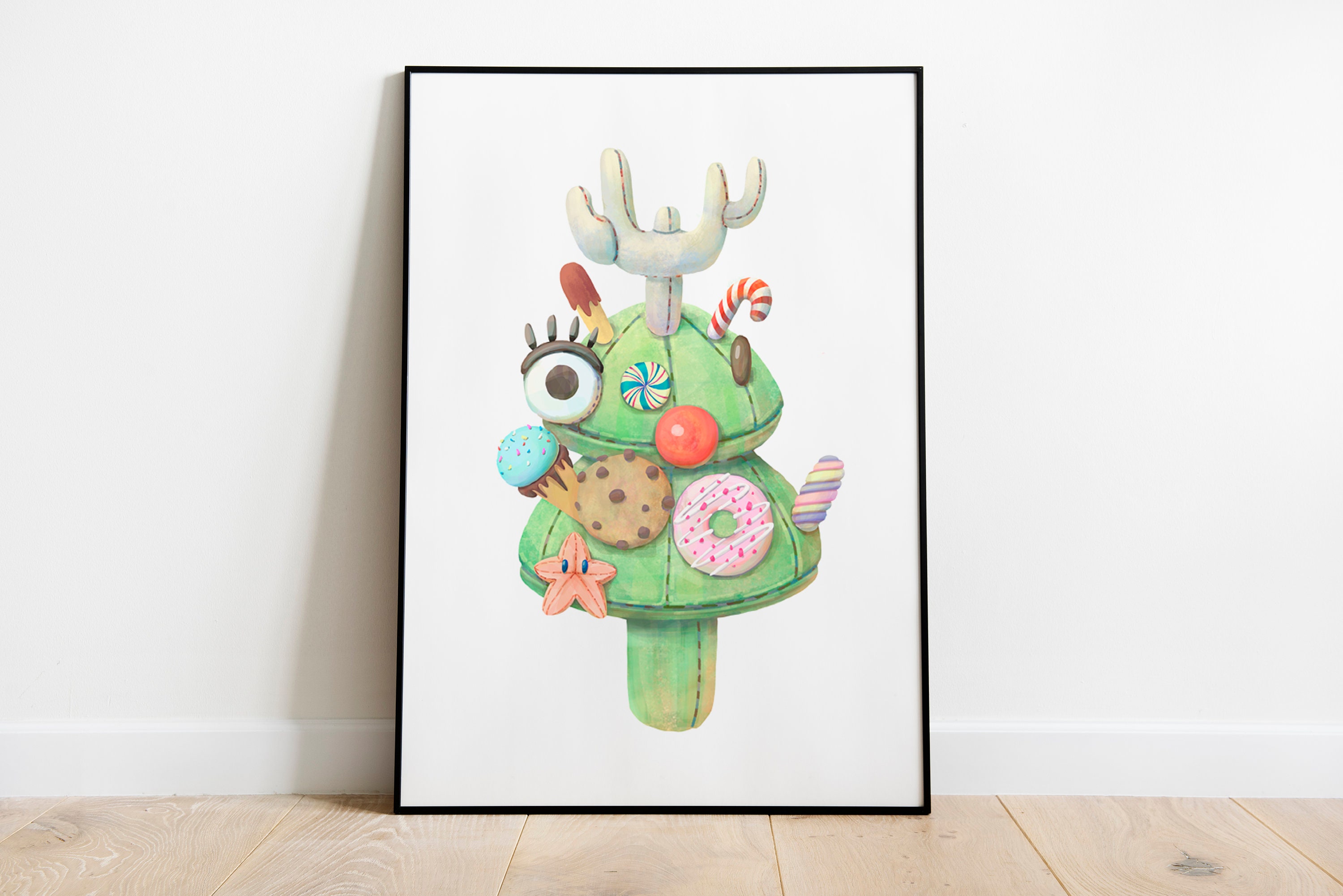 Printable_cartoony Christmas Paper Tree - Etsy
