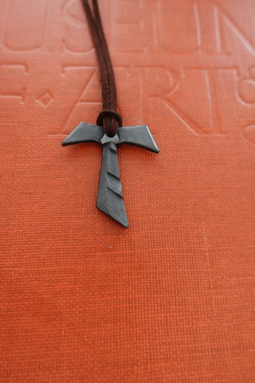 Tau Cross Contemporary .power Cross Bronze Handmade Pendant Heavy Cross ...