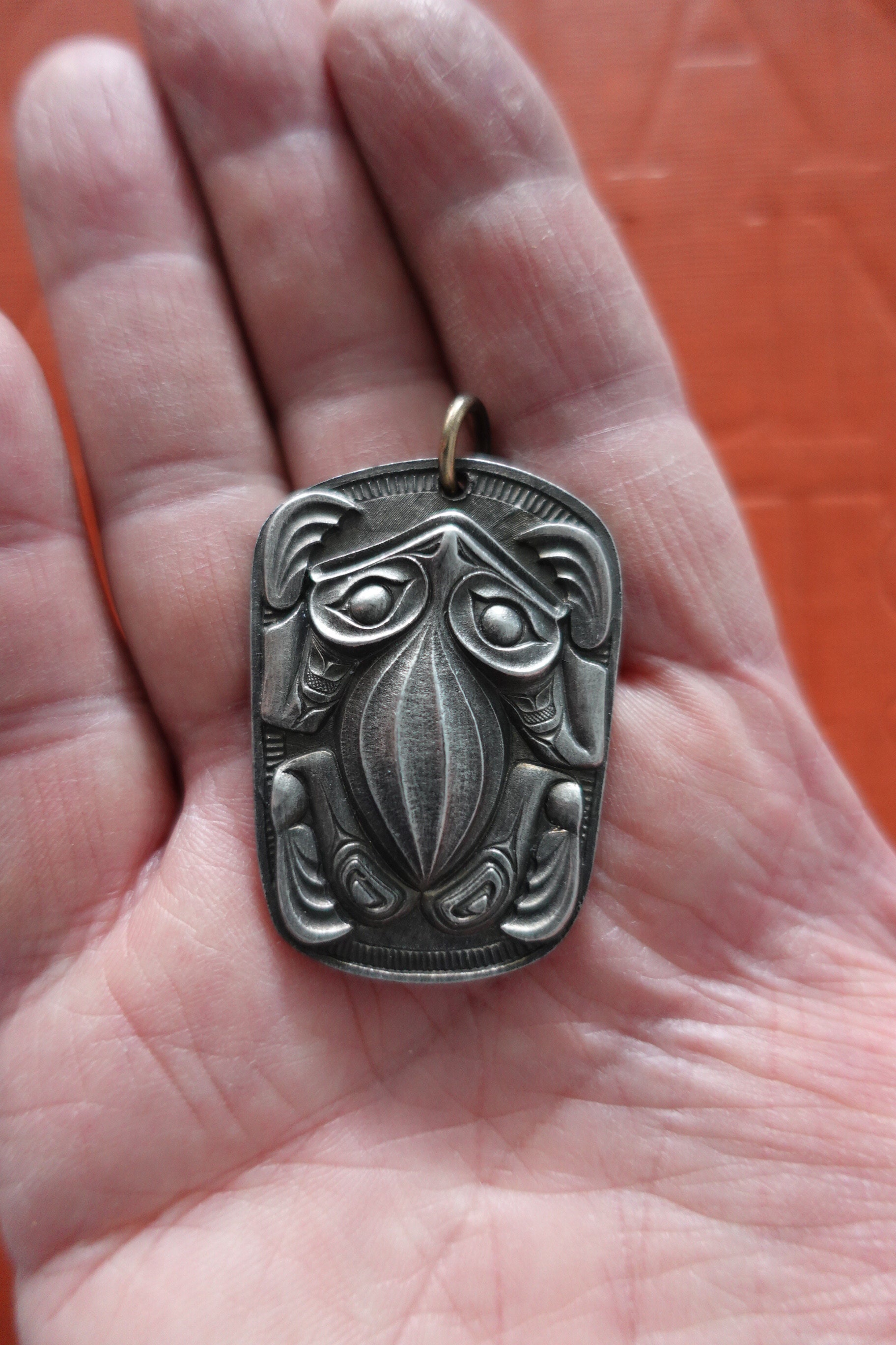 The Spirit of Frog Pendant .haida West Coast Native . Haida Monumental ...