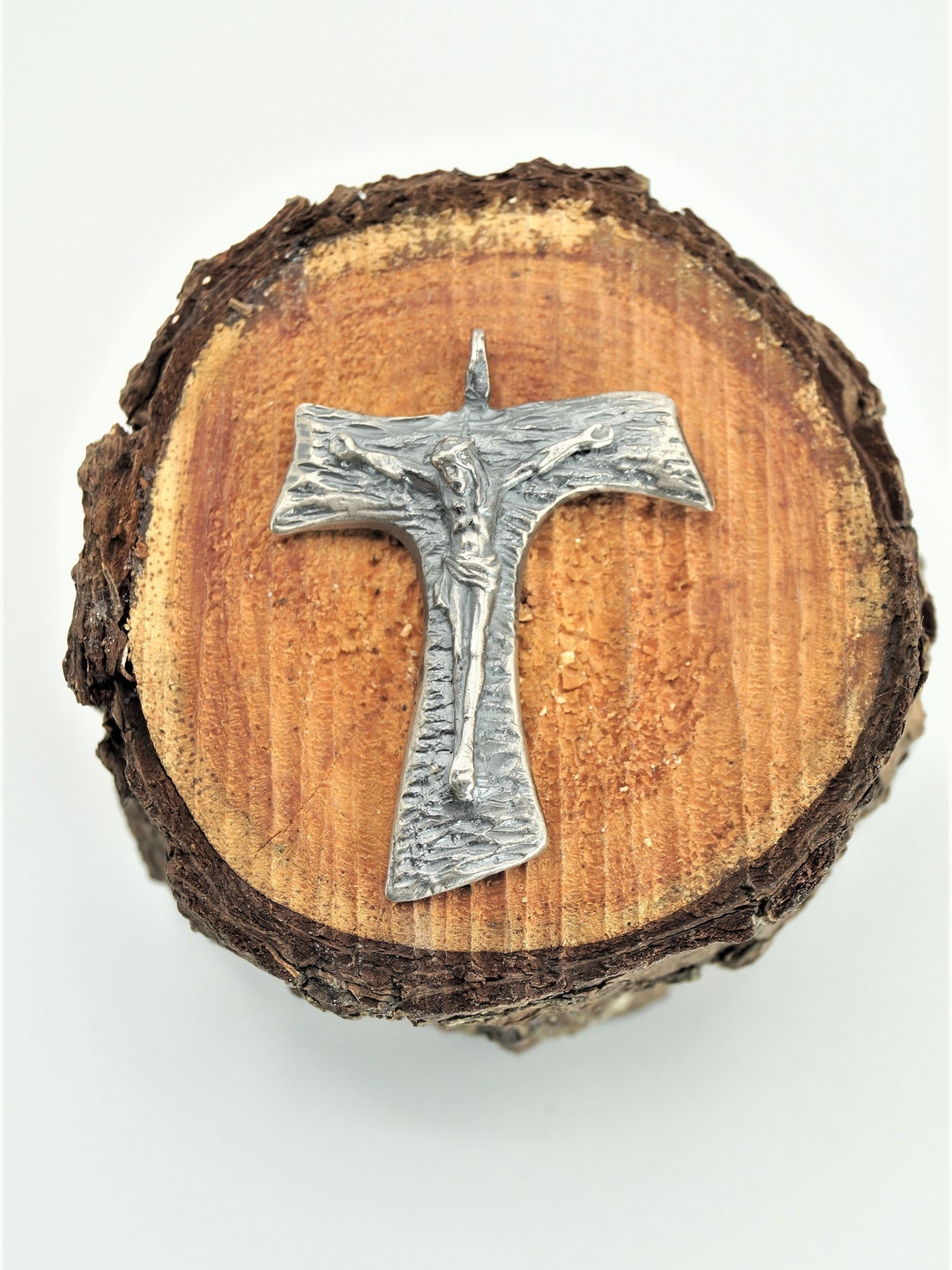 Tau Cross .saint Francis Tau Cross Pendant TAU Cross Jesus .silver TAU ...