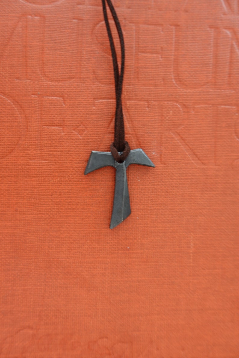 Tau Cross .power Cross Antique Bronze Finish Handmade Pendant Heavy ...