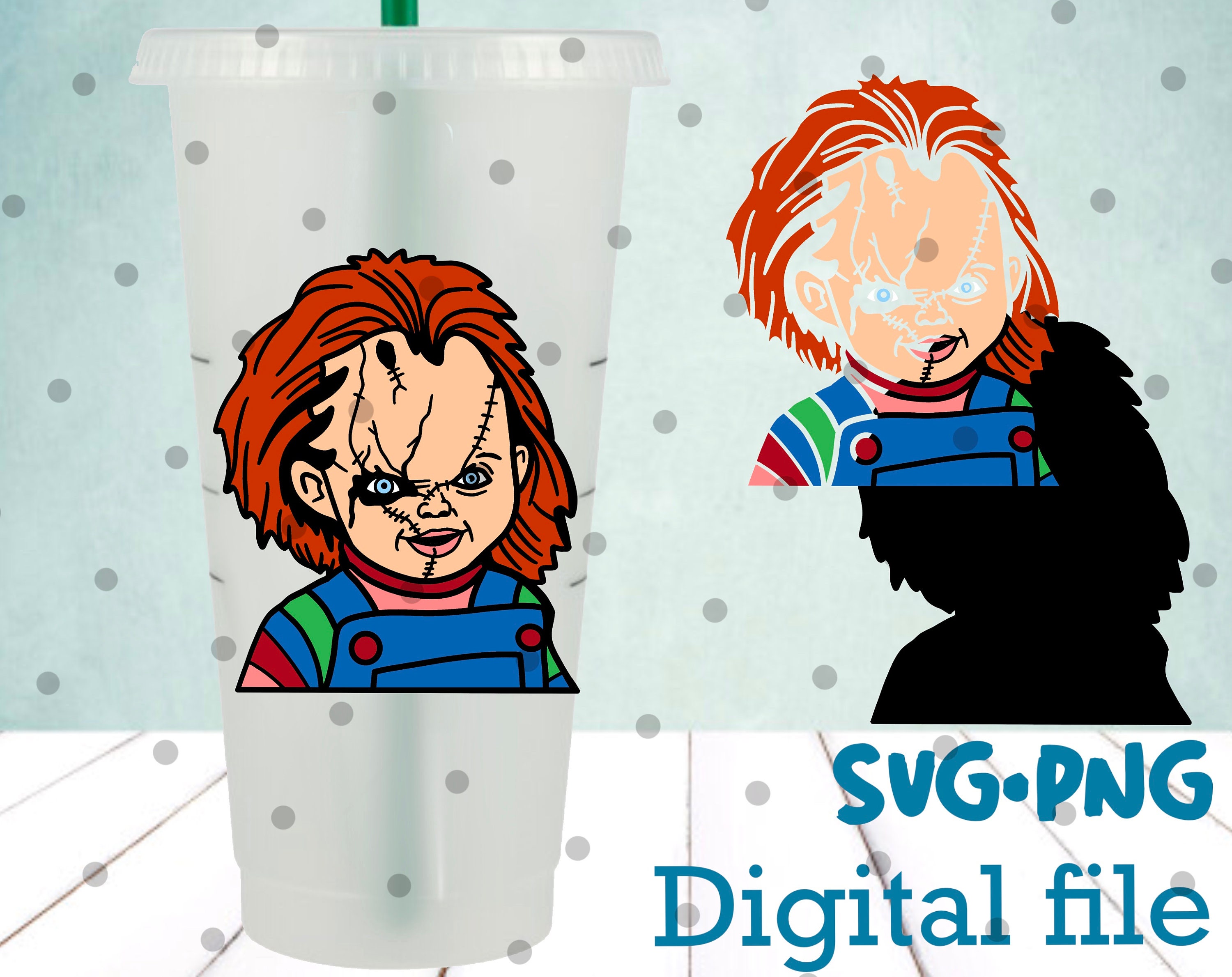 Chucky SVG Layered Cut File Easy Cut Cricut Halloween Svg | Etsy