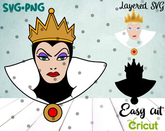 The Evil Queen Svg | Etsy