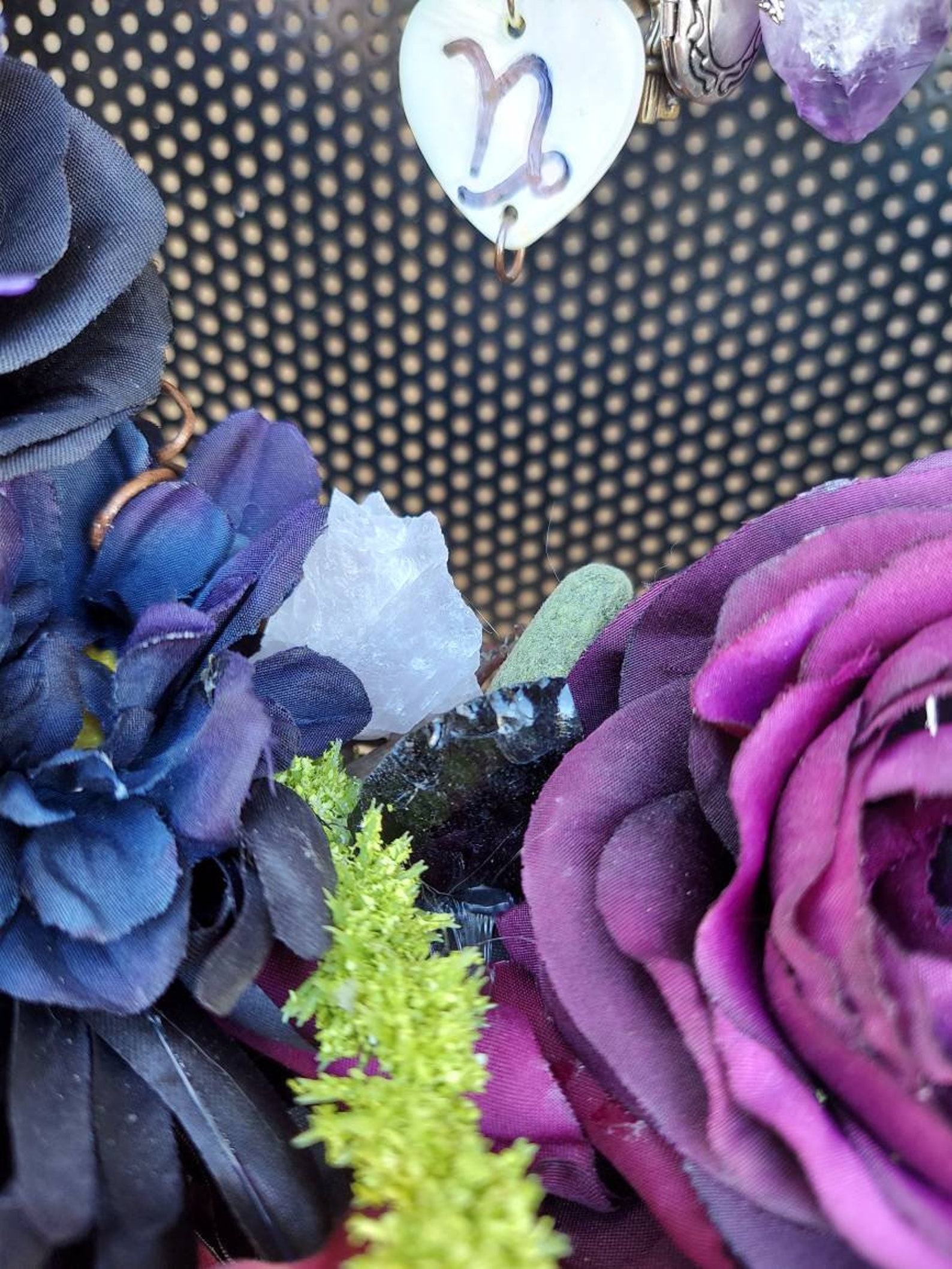 XL Customizable Intention Crescent Moon Wreath/ With Spell - Etsy