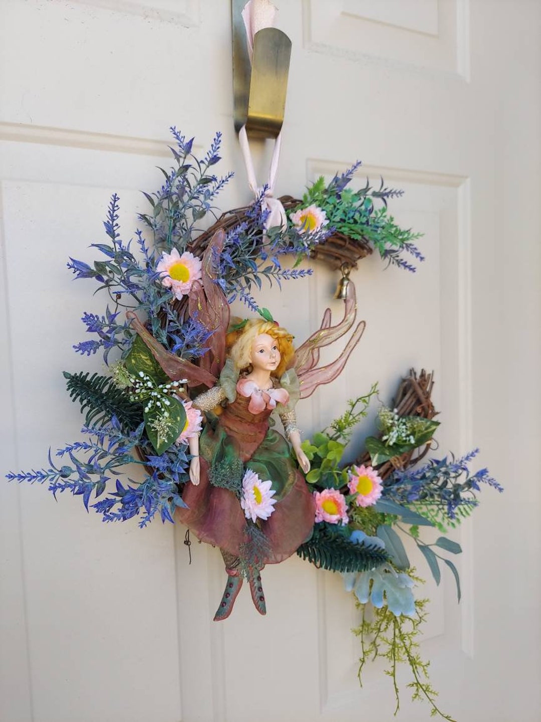 Fairy Moon Wreath/ Enchanted/ Cottage Core/ 15" in Diameter/ Upcycled ...