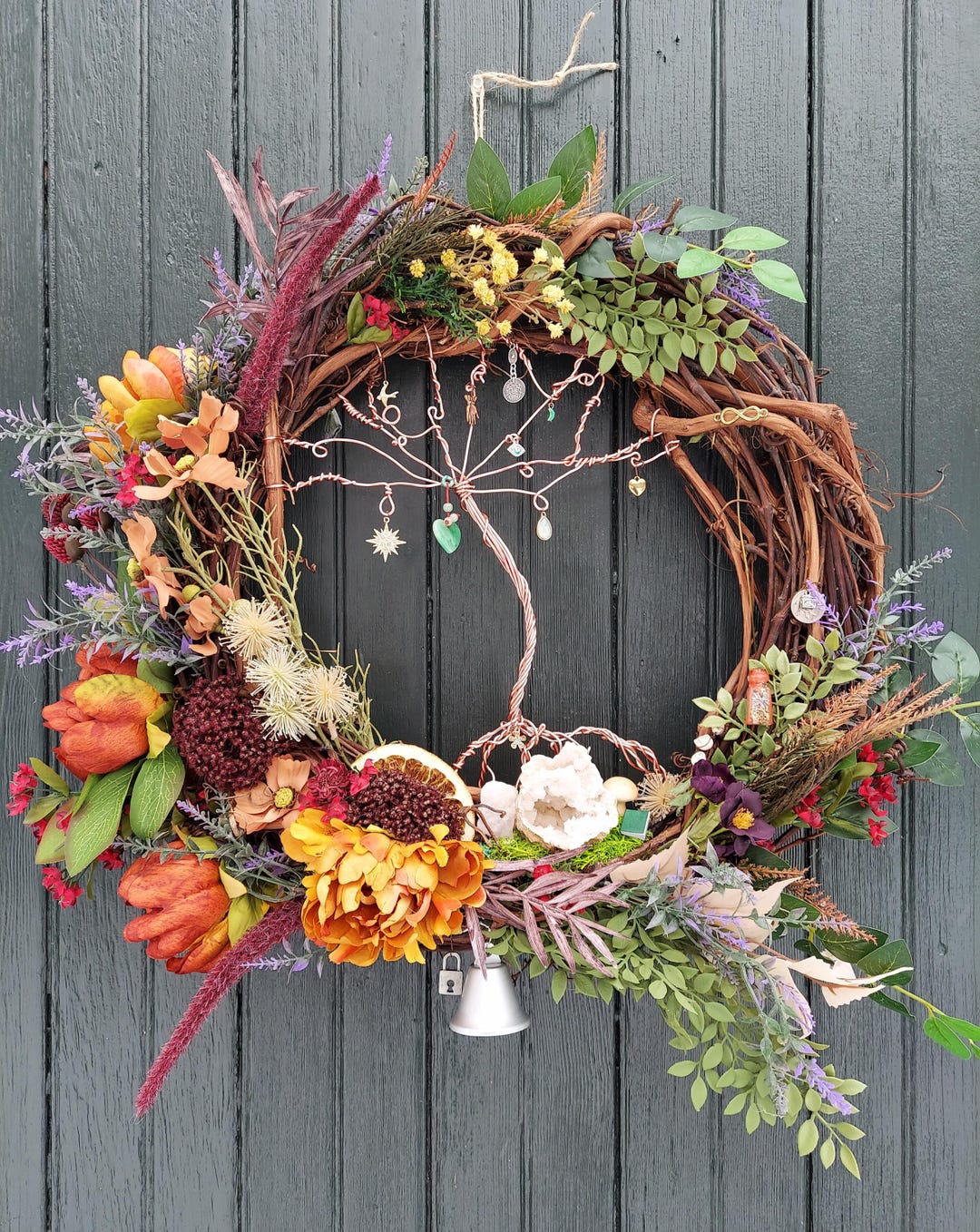 Tree of Life Intention-set Wreath/ Personalized Charms/ Totems ...