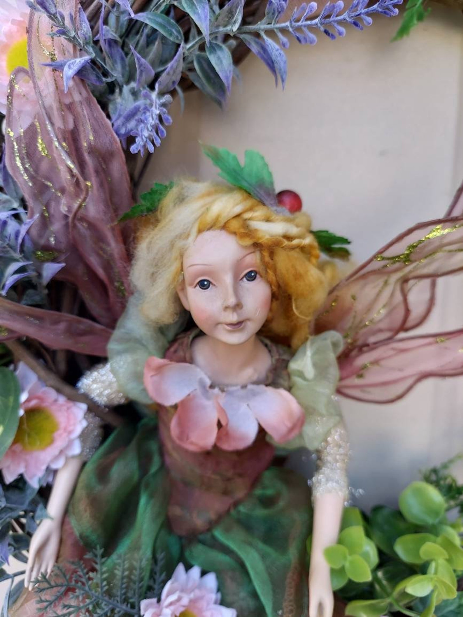 Fairy Moon Wreath/ Enchanted/ Cottage Core/ 15 in - Etsy