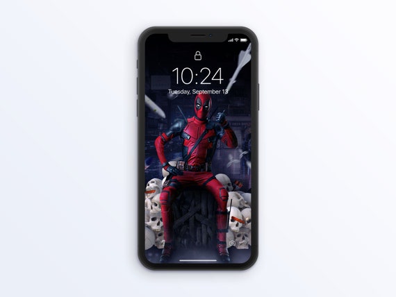 Deadpool Phone Background Wallpaper Design Instant | Etsy