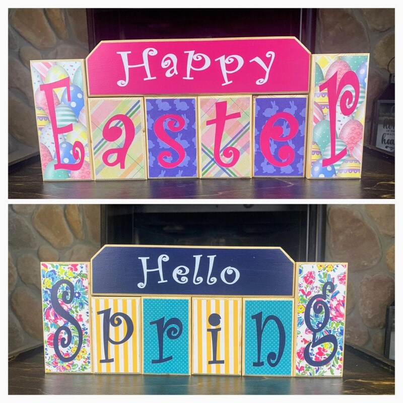 Easter Blocks - Etsy