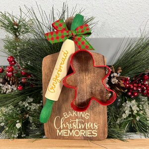 Gingerbread Christmas Decor, Gingerbread Tiered Tray Decor, Baking ...