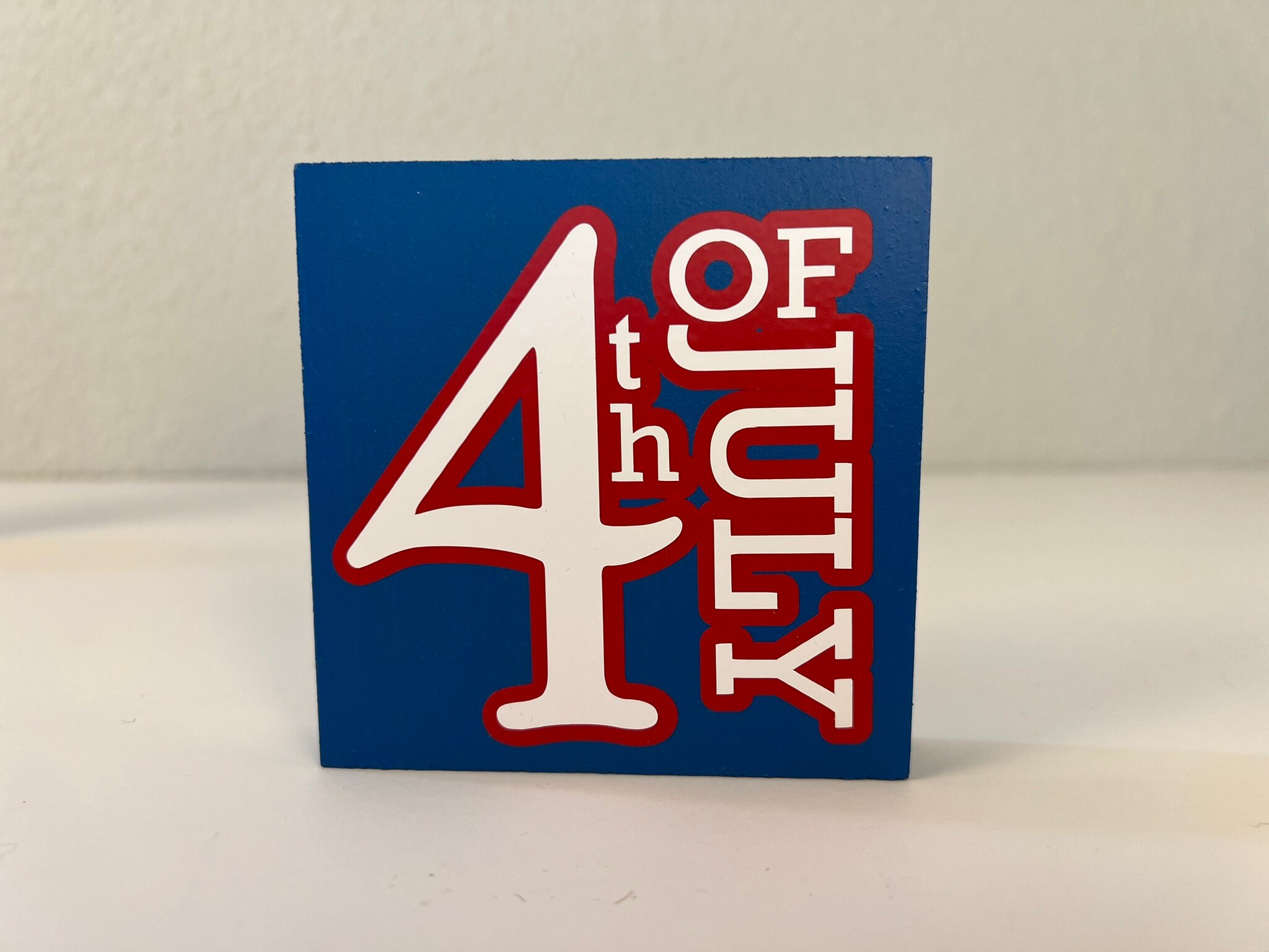 Patriotic Tier Tray Bundle Red White and Blue Farmhouse Tier - Etsy