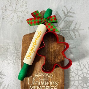 Gingerbread Christmas Decor, Gingerbread Tiered Tray Decor, Baking ...