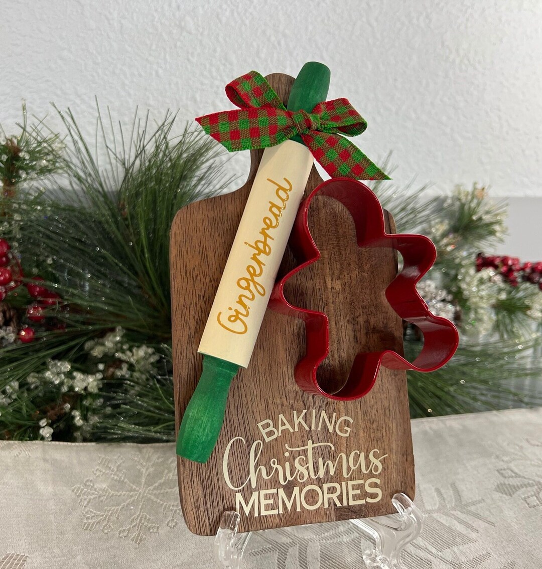 Gingerbread Christmas Decor, Gingerbread Tiered Tray Decor, Baking ...