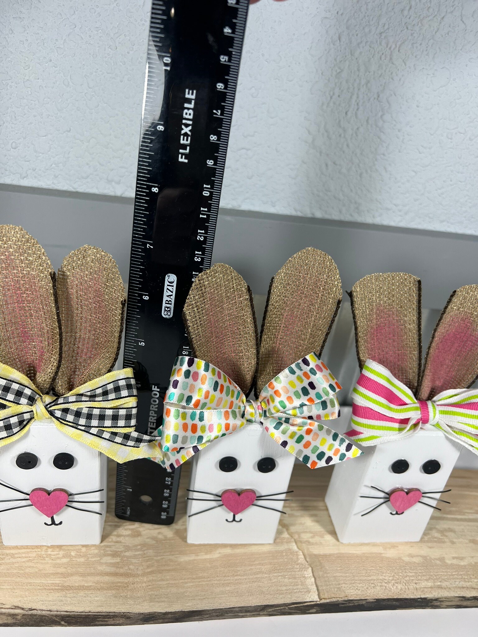 Chunky Wood Block Bunny: Handmade Easter Decor - Etsy