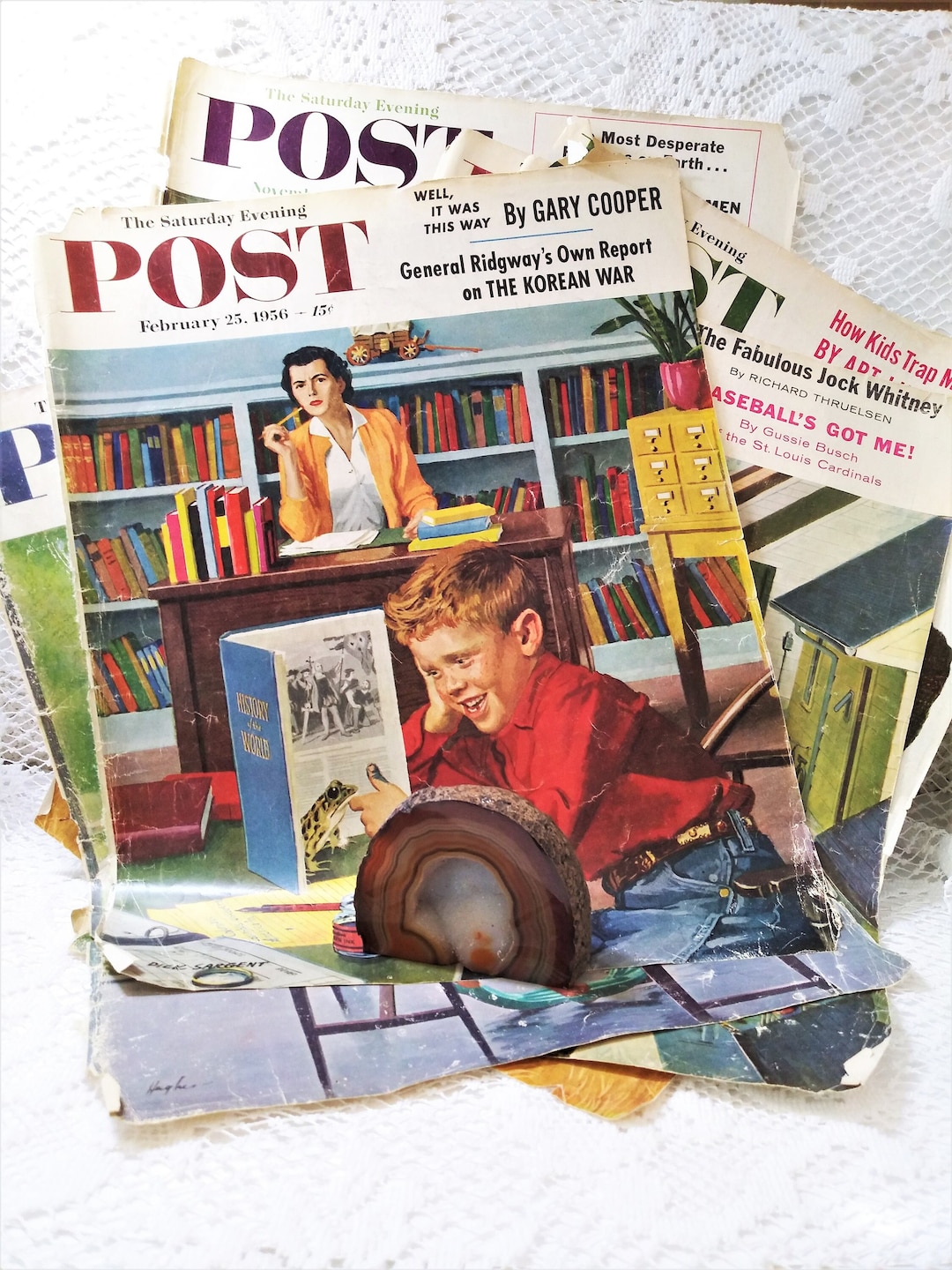 Saturday Evening Post Magazine Cover Vintage 1950s - Etsy