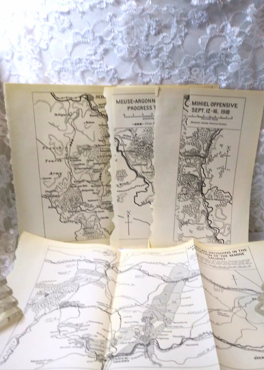 Vtg World War I Maps ~ Salvaged From My Experiences in the World War ...