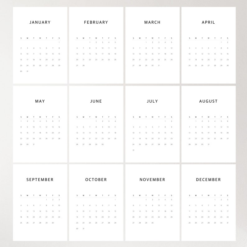Calendario de pared 2022 Imprimible calendario mensual - Etsy España Calendario de pared 2022 Imprimible calendario mensual - Etsy España