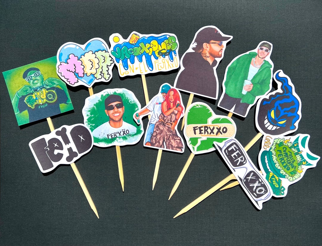 Feid Ferxxo Cupcake Toppers 12 Piece - Etsy Canada