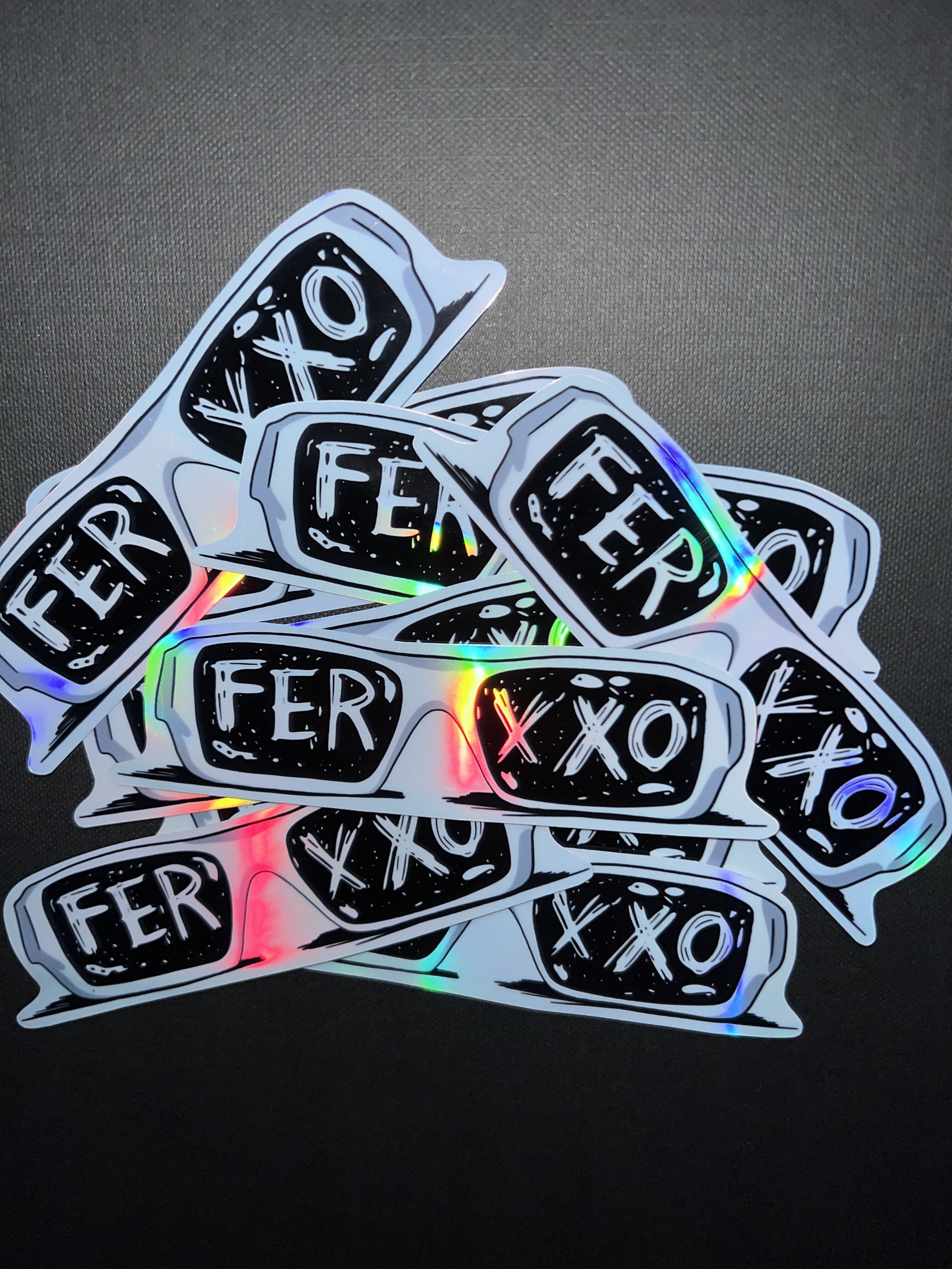 Holographic Feid Ferxxo Sticker Glasses Lentes - Etsy Canada